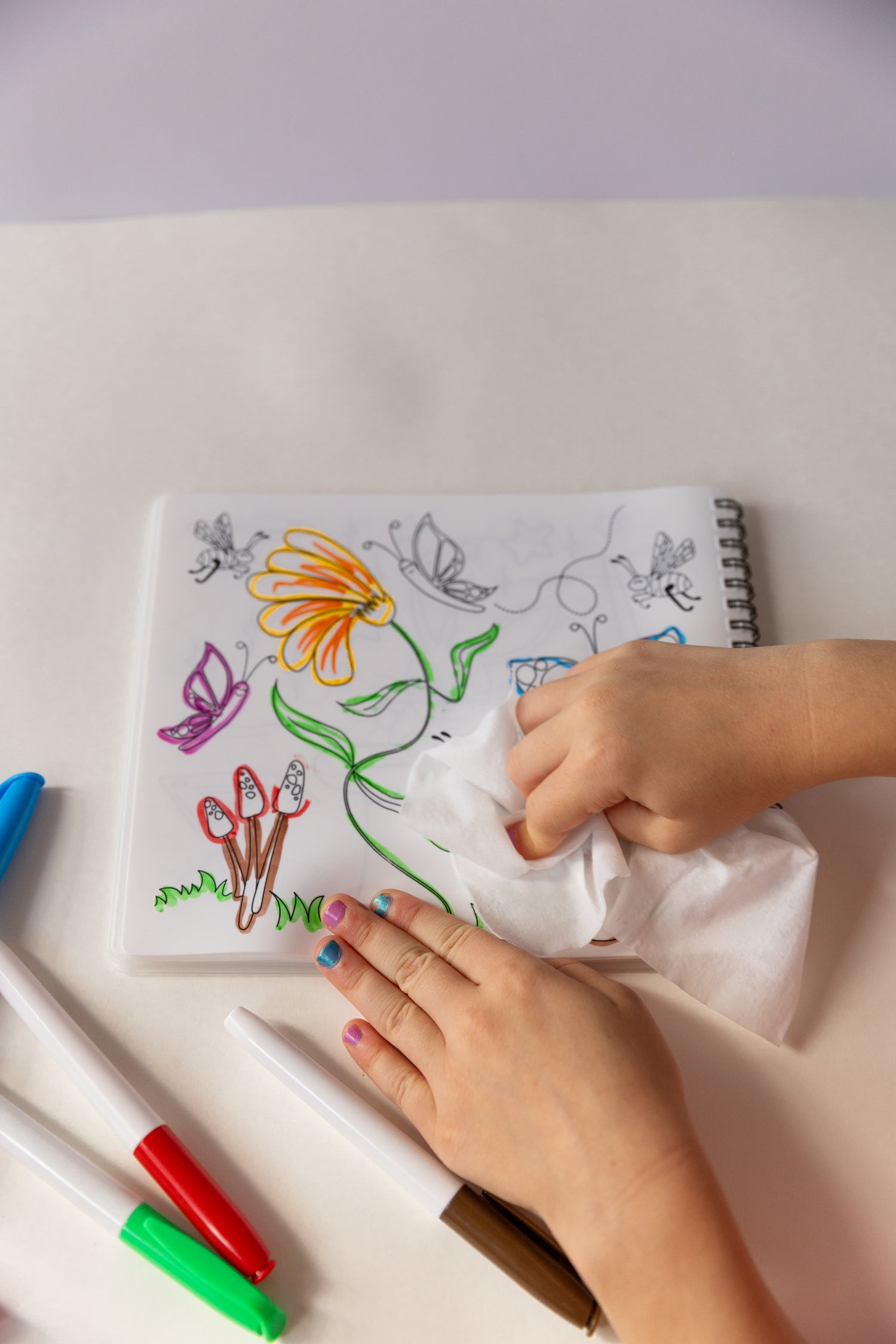Reusable Silicone Colouring In Book – Sketchy Kids